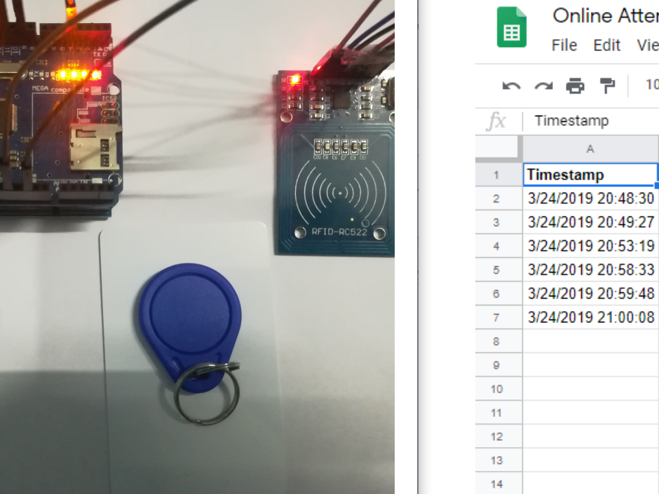 Attendance System Based on Arduino and Google Spreadsheet - Hackster.io