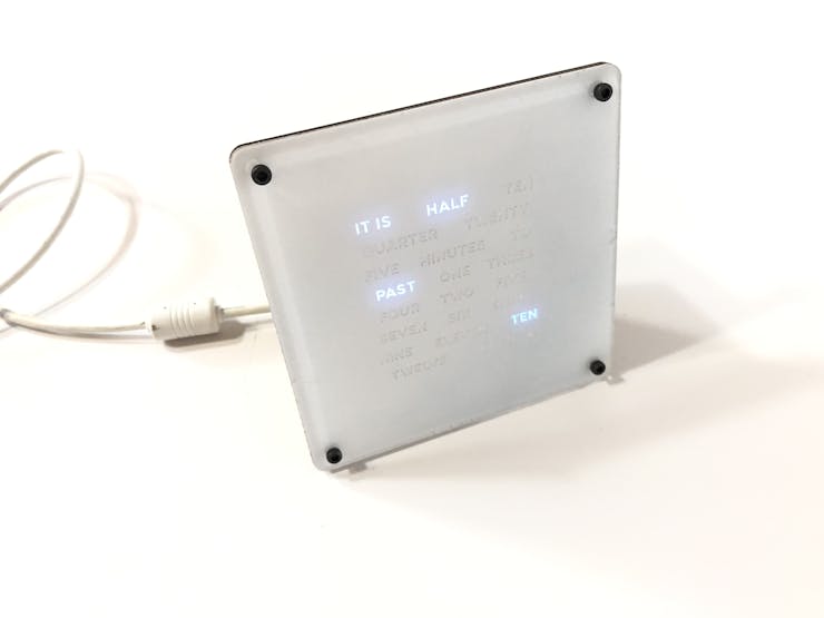 Word Clock with Just Two Components - Hackster.io