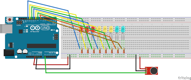 8x LED Lighting by Sound - Hackster.io