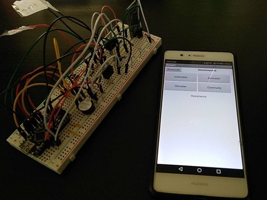 Tinkerer Meter, a Bluetooth Multimeter Made with Arduino | Trybotics