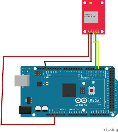 How to Interface Arduino Mega with NEO-6M GPS Module - Hackster.io