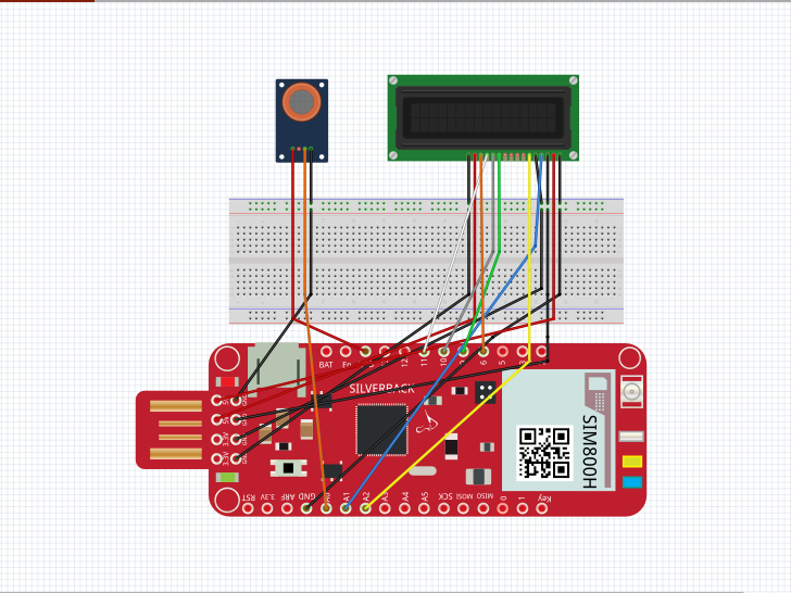 Integration of Surilli GSM with MQ135 and 16x2 LCD - Hackster.io