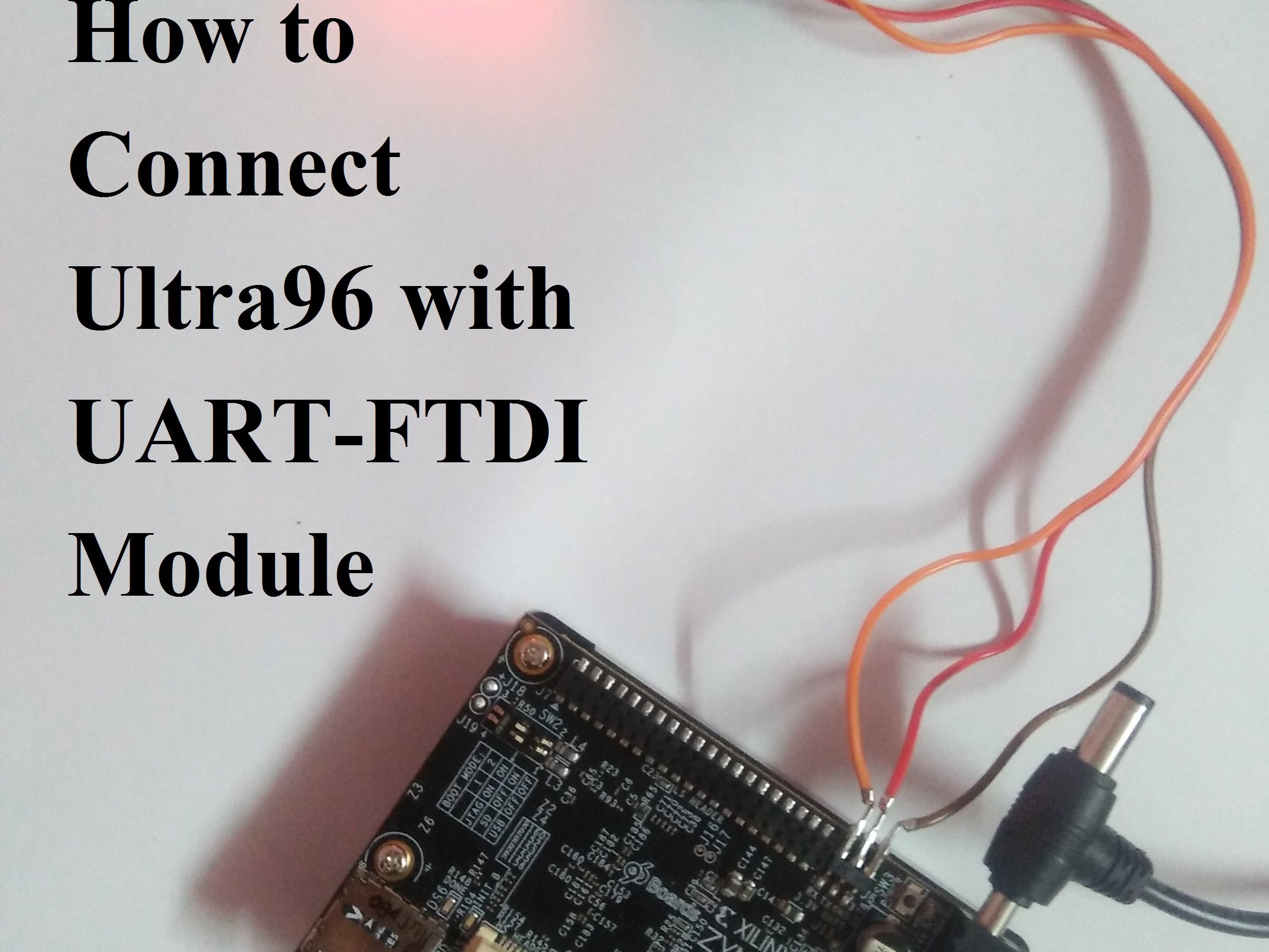 How to Connect Ultra96 FPGA with FTDI UART-Arduino Module - Hackster.io