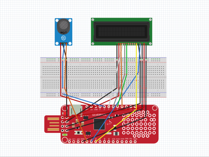 Integration of Surilli Basic M0 with MQ7 and 16x2 LCD - Hackster.io