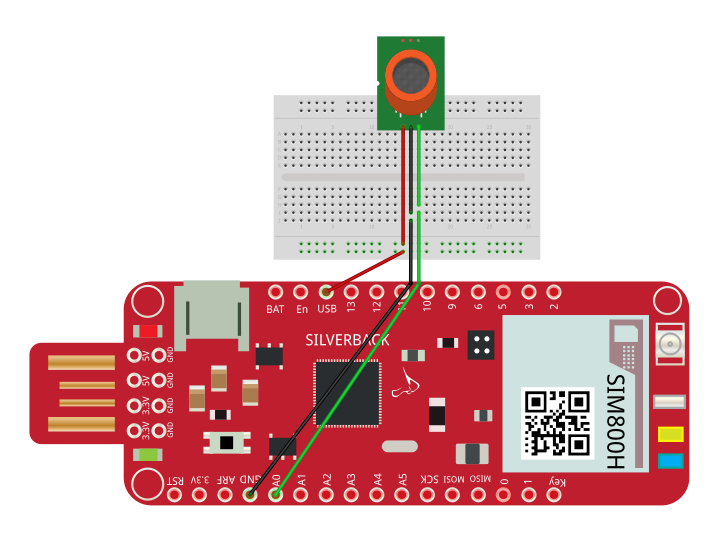 Integrate Surilli GSM with MQ2 Sensor - Hackster.io