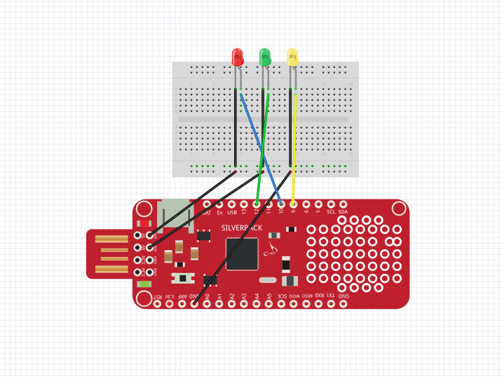 Traffic Light Simulator Using Your Surilli Basic M0 - Hackster.io