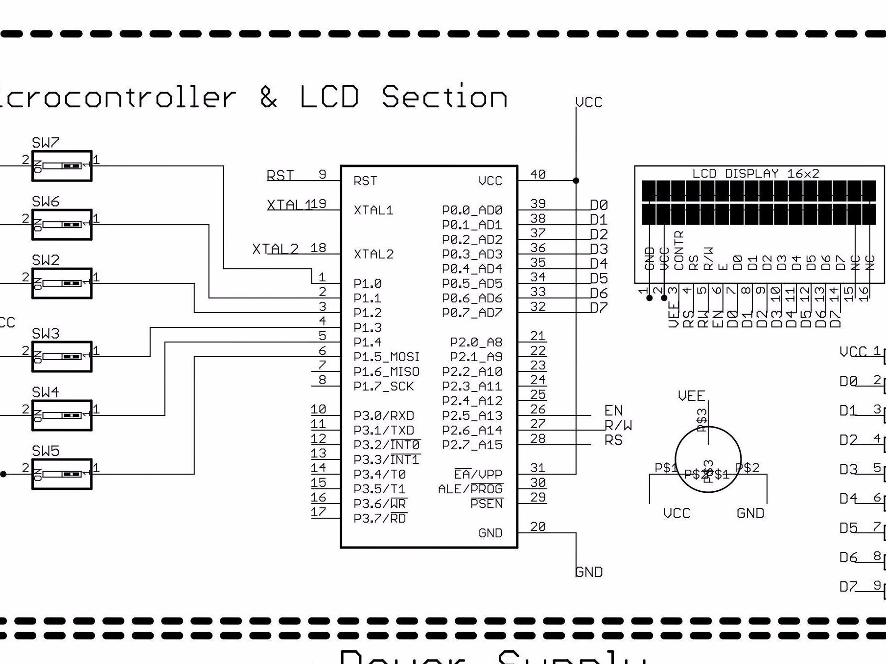 Electronic Voting Machine Using Arduino LCD Display Circuit Diagram ...