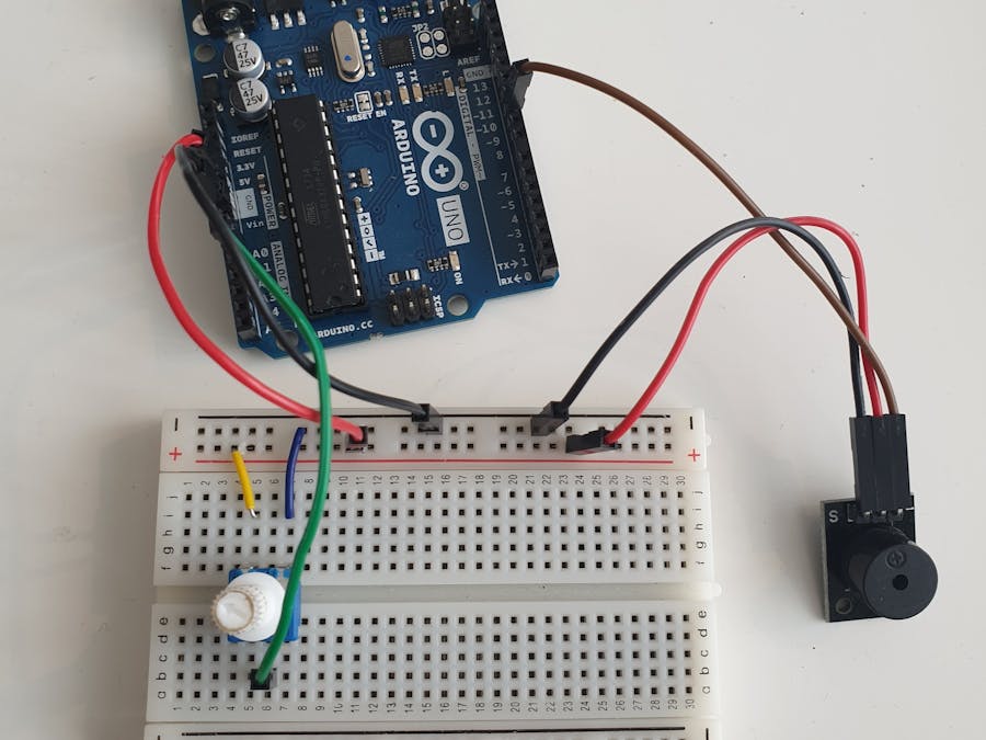 Control Ky 006 Buzzer With Potentiometer Arduino Project Hub