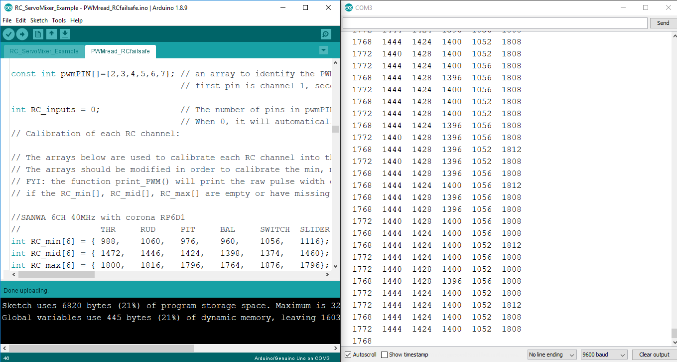 Чтение pwm ардуино