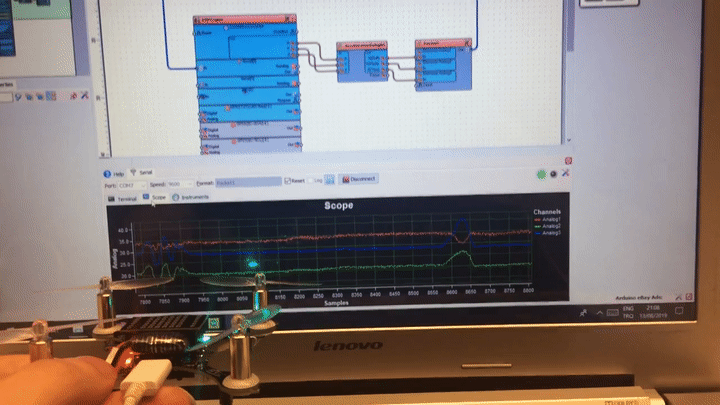 ESPcopter and Visuino - Convert Acceleration to Angle - Hackster.io