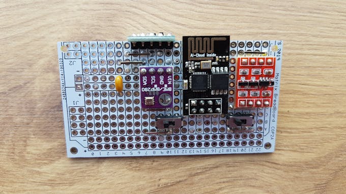 Led Matrix Ntp Clock With Ds3231 Bme280 Bh1750 And Esp01 Arduino Project Hub
