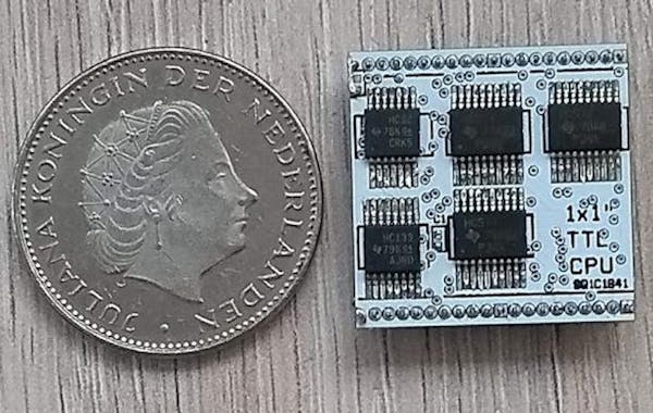 The 1 Square Inch TTL CPU and the Kobold Motherboard That Will Use it for Retro Computing ...