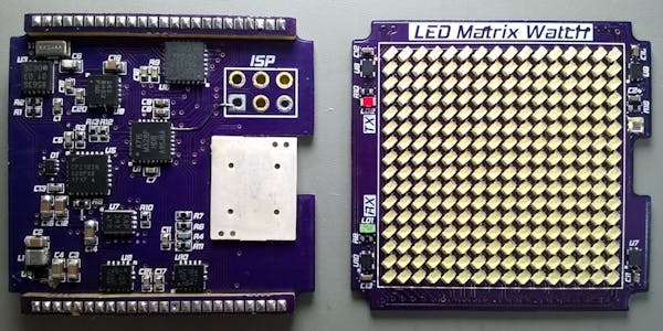 Go Retro with a 16 x 16 LED Matrix Watch - Hackster.io