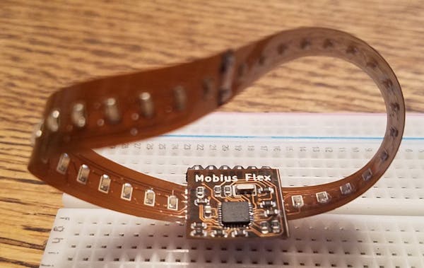 Build a Mobius Flex Using a Flexible PCB and ATmega328P Microcontroller ...