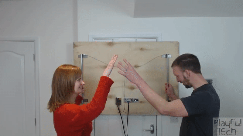 This Arduino Human Circuit Plays Music When Users Hold Hands - Hackster.io