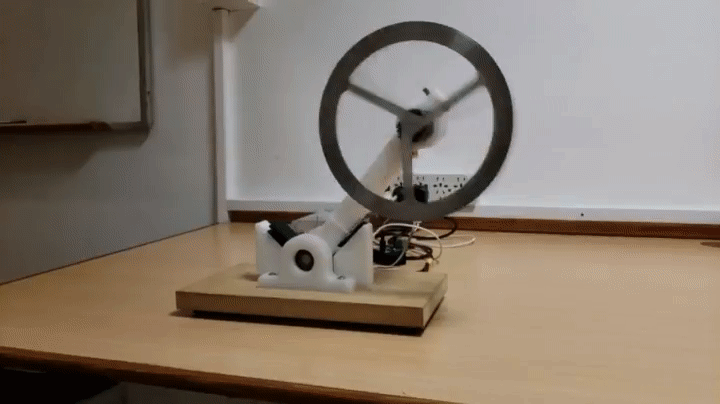 This Wheel-Balanced Inverted Pendulum Is a Great Demonstration of Inertia - Hackster.io