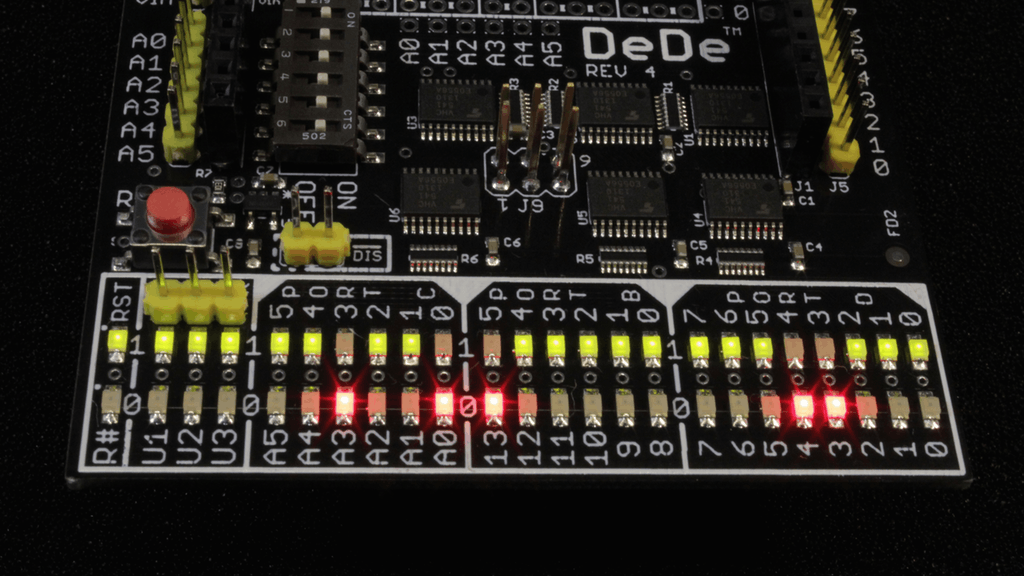 Add Indicator Lights and Diagnostic Pins to the Arduino Uno with DeDe ...