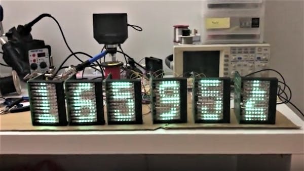 Repurposed Russian IV-25 Tubes for Giant VFD Display - Hackster.io