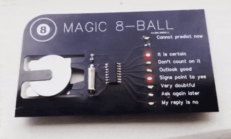 Magic 8-Ball PCB Business Card - Hackster.io