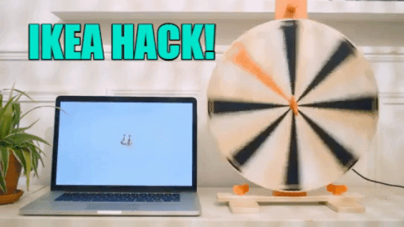 Add Electronic Interactivity to an IKEA LUSTIGT Spinning Prize Wheel ...