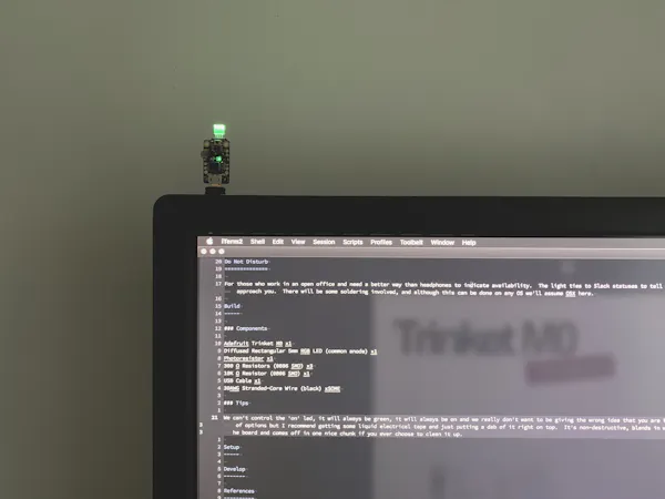 Build a Slack Status Indicator for Your Desk to Keep Coworkers at Bay ...