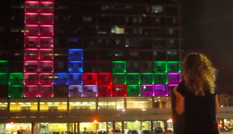 Tetris Building Lights