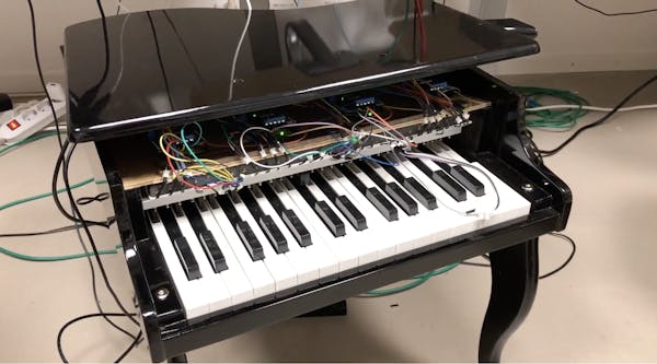 This MIDI-Controlled Toy Piano Plays Itself - Hackster.io