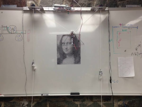 Watch An Arduino Vertical Plotter Make Masterpieces Out Of Marker