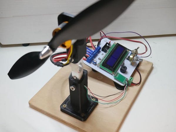 Brushless Motor and Prop Thrust Measurement Stand - Hackster.io
