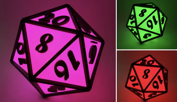 20-Sided Polyhedron Lights Up Beautifully - Hackster.io