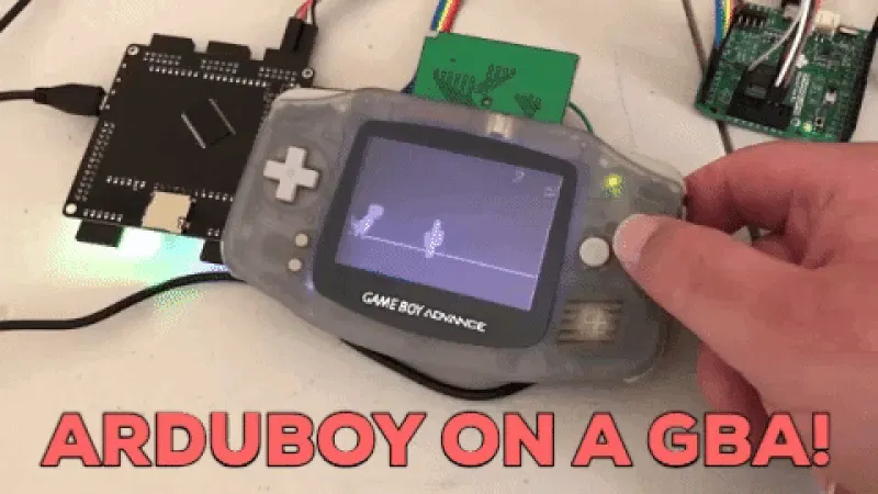 An Arduboy Built into a Playable Game Boy Advance FPGA Cartridge ...
