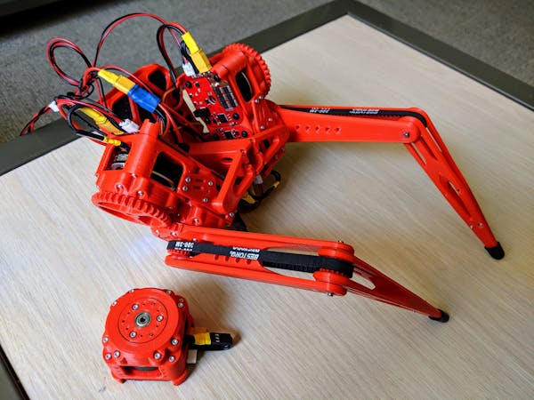 Research Semi-Direct Drive Walking with TipTap 3D-Printed Bipedal Robot ...