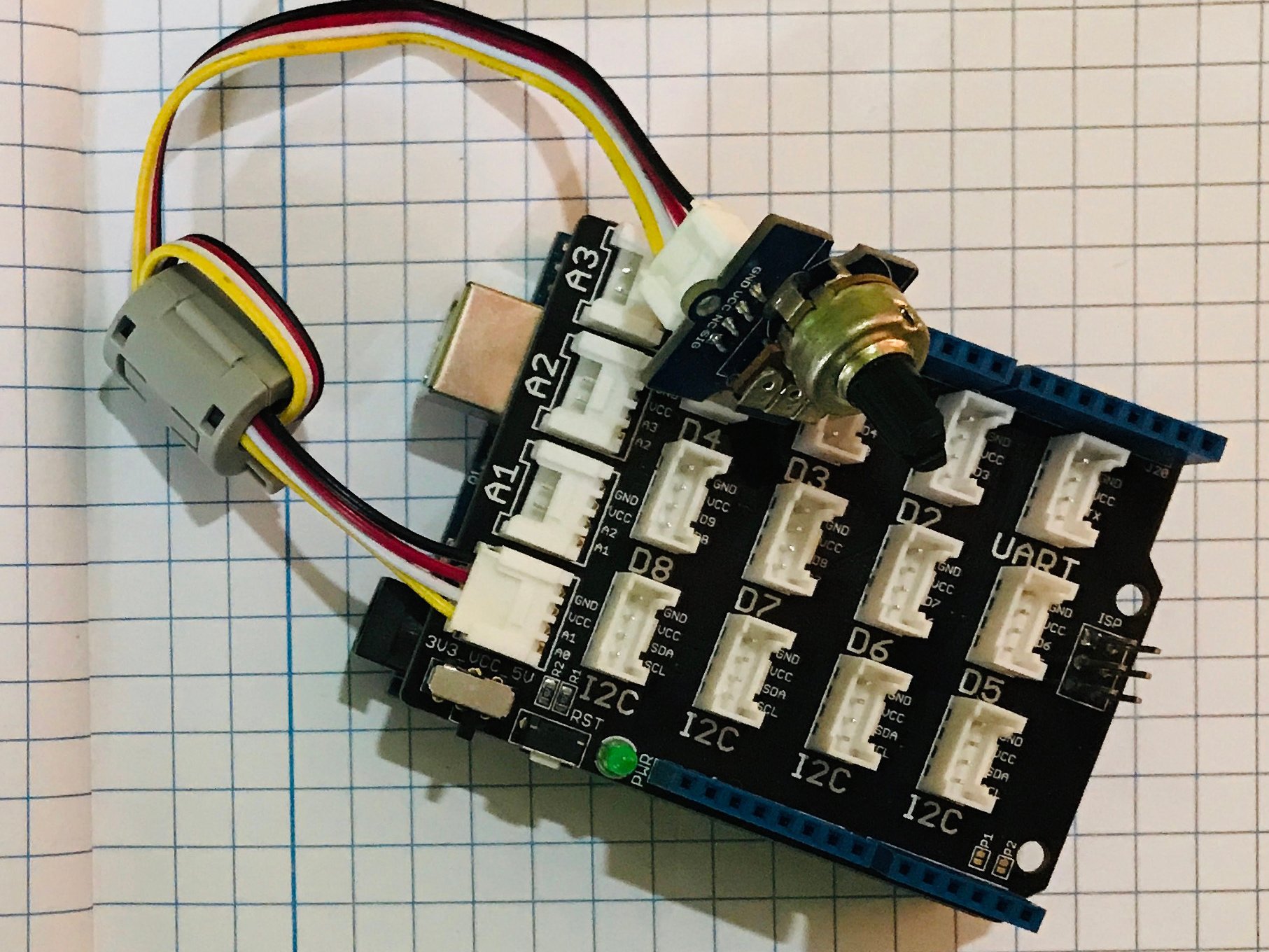How to Use Grove Starter Kit Plus - Rotary Angle Sensor - Hackster.io
