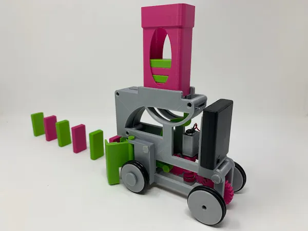 Single Motor Domino Stacker Is a Work of Mechanical Genius - Hackster.io