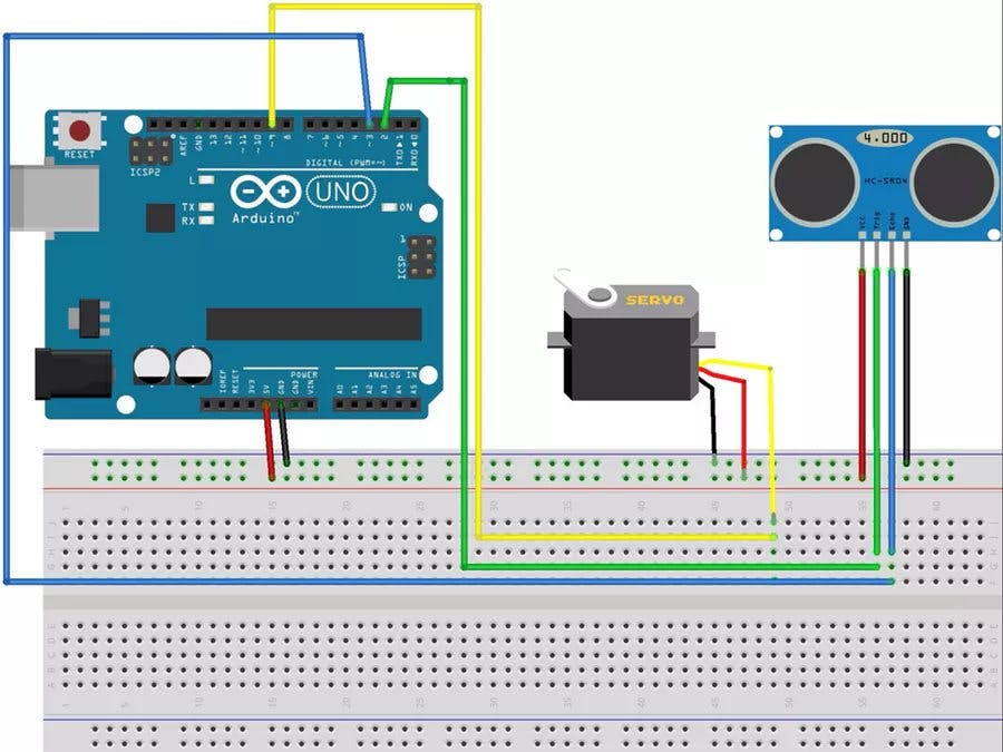Diy Ultrasonic Radar System Arduino Project Hub