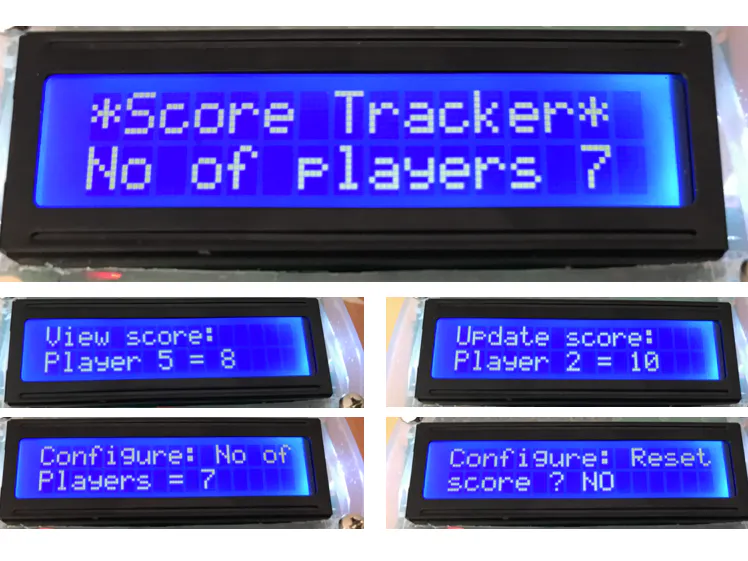Multi Player Score Tracker - Hackster.io