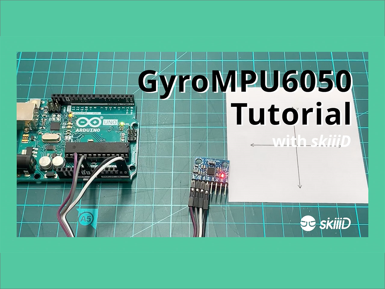 How to Use Gyro Sensor MPU6050 with "skiiiD" - Hackster.io