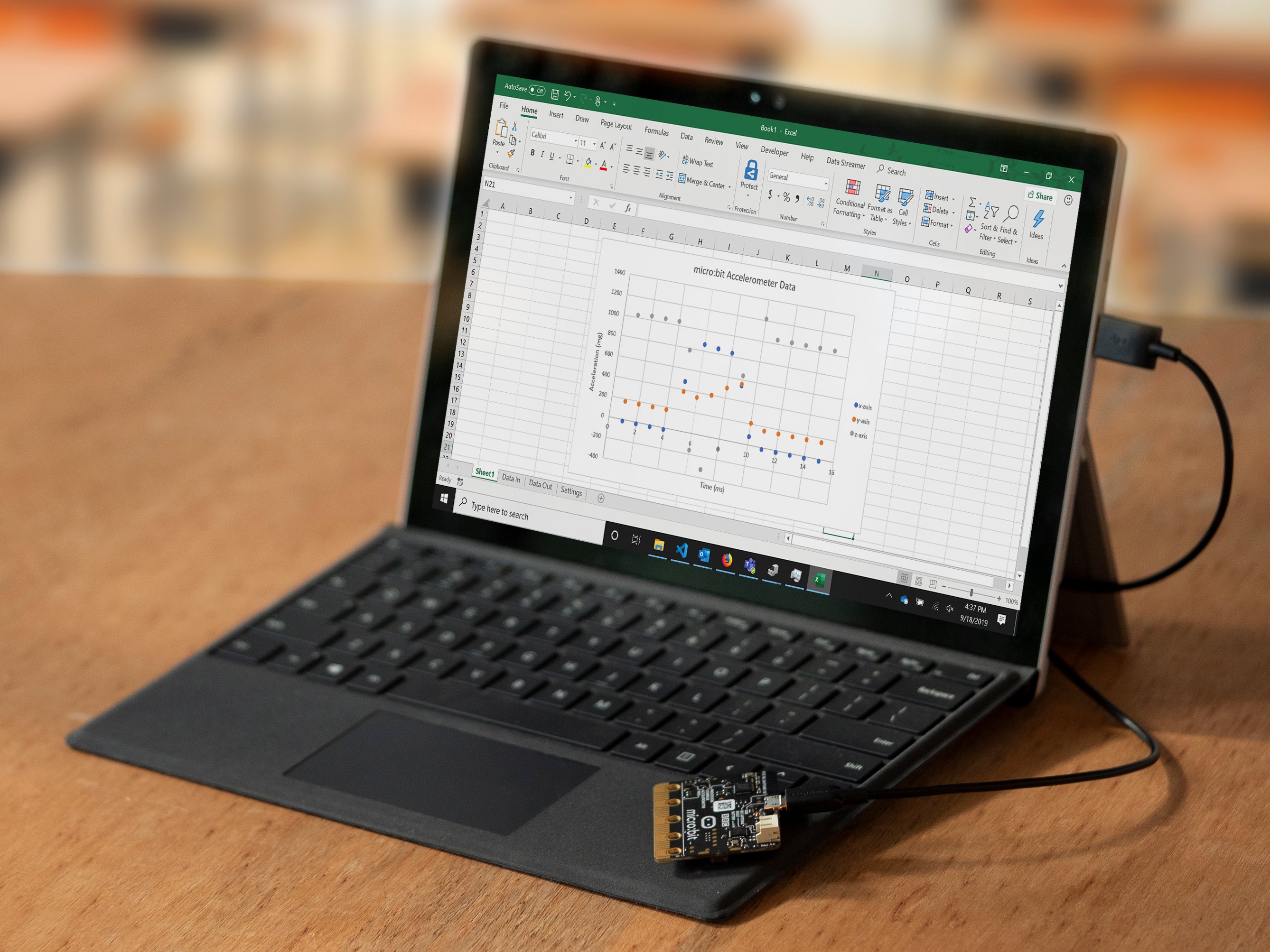 Visualize Data in Excel with micro:bit and MakeCode - Hackster.io