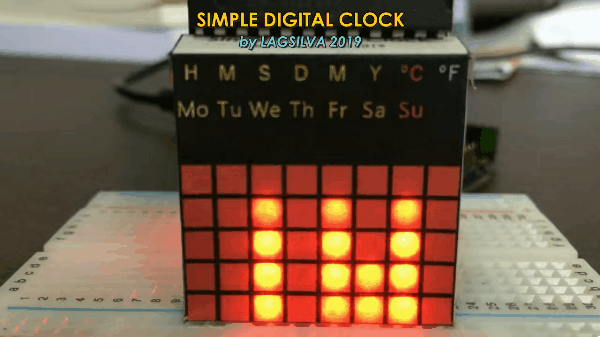 Simple Clock with LED Matrix - Hackster.io