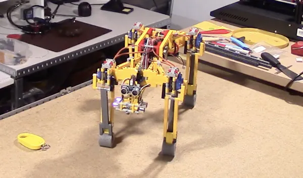 Autonomous Quadruped Robot Uses Unique Linkage System - Hackster.io