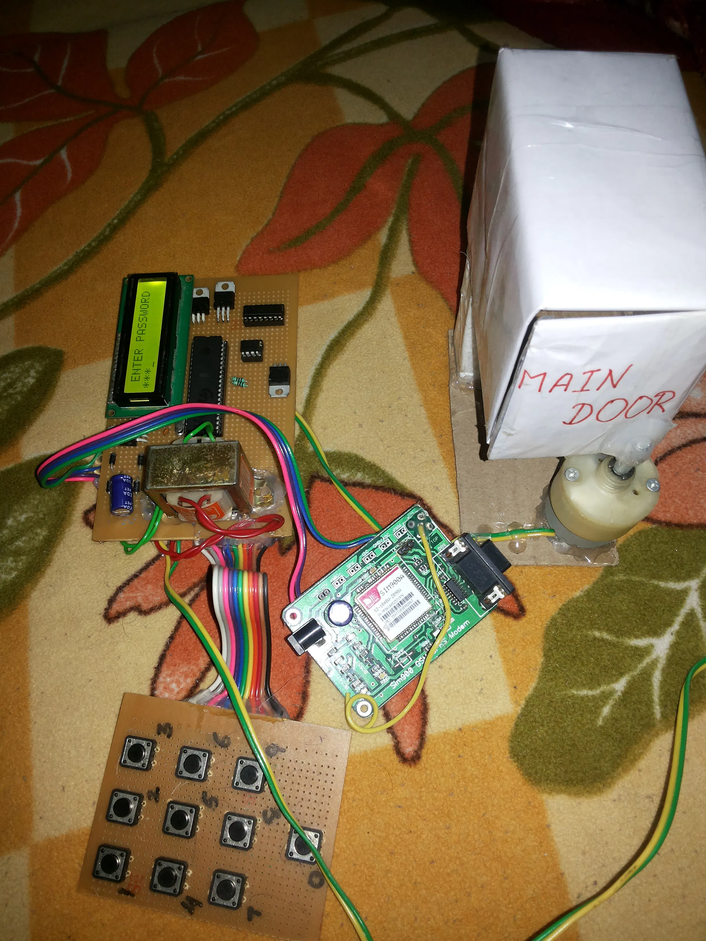 Keypad and SMS based dual door lock system - Hackster.io