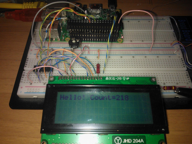 HD44780 LCD Module driver for Windows 10 IoT - Hackster.io