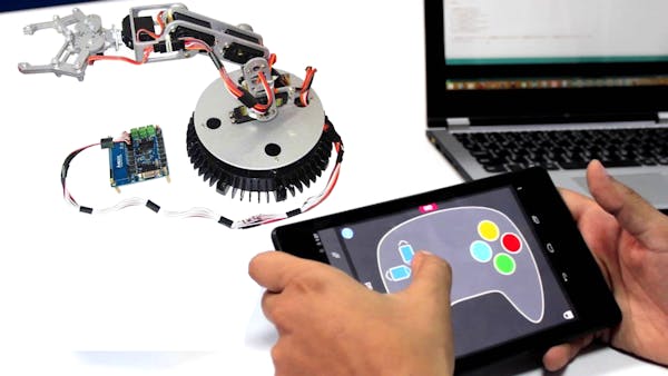 Android Controlled 6dof Robotic Arm Arduino Project Hub
