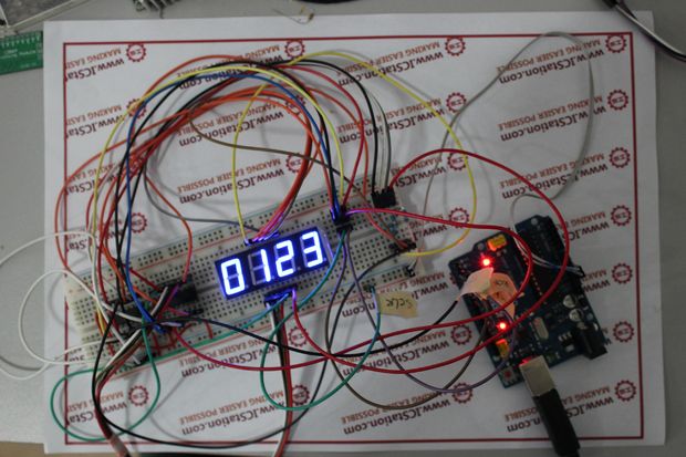 74HC595 digital LED Display Based on Arduino - Hackster.io