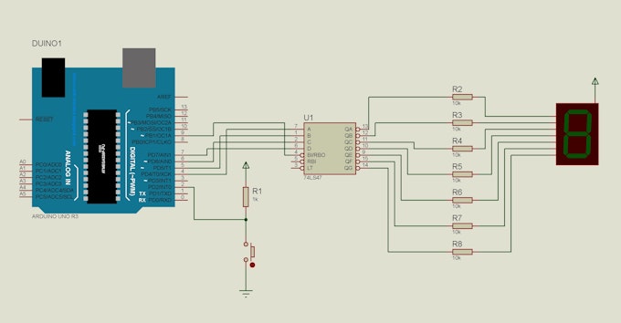 Arduino Uno Interrupt Demo with 7-Segment Display - Hackster.io