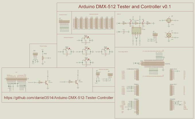 Arduino Dmx 512 Tester Controller Arduino Project Hub