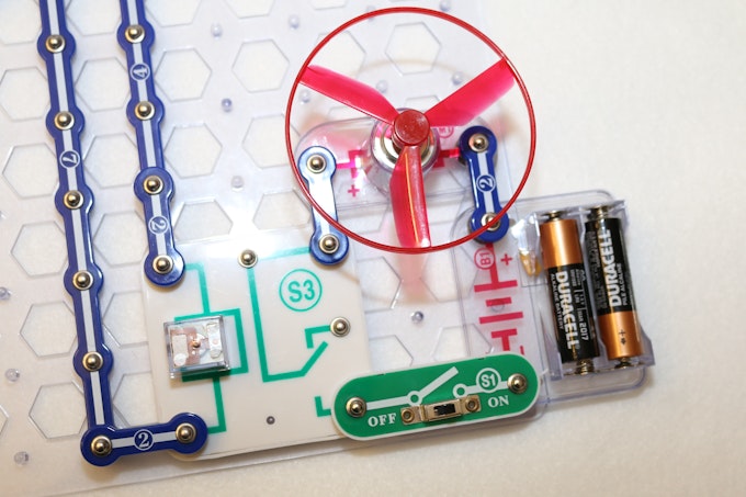 Snap Circuits® Button Controlled Launcher