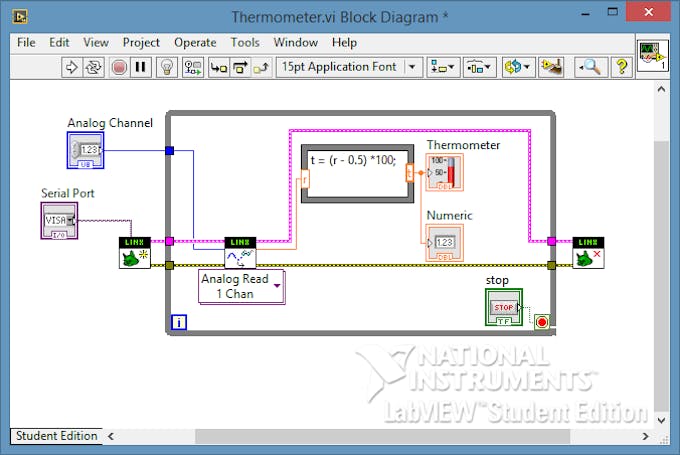 Arduino Labview P2 Reading Analog Input Arduino Project Hub 