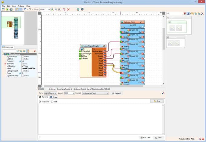 Arduino and Visuino: Directly connected 2 X 16 LCD Display - Hackster.io