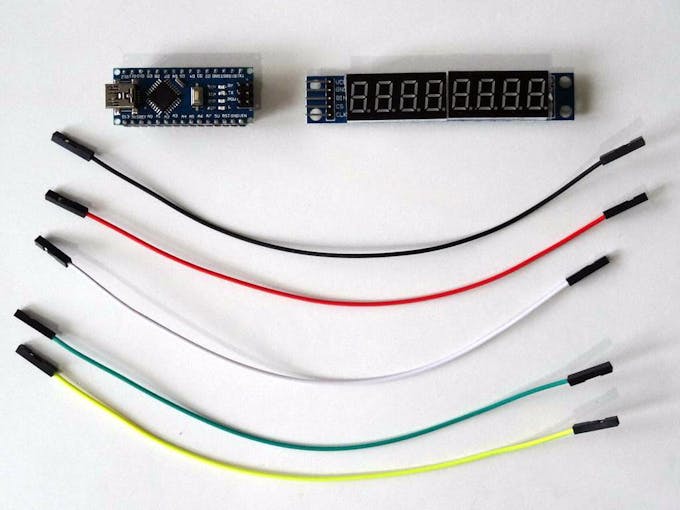 Arduino Nano Analog 7 Segment Max7219 Display With Visuino Arduino Project Hub